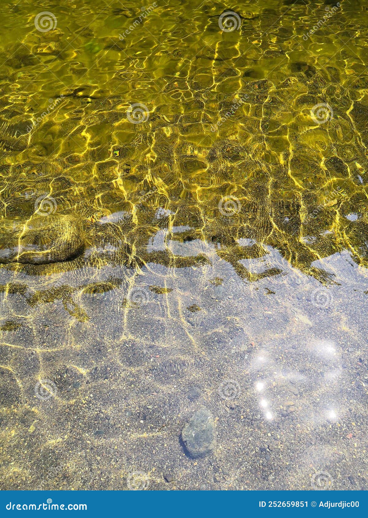 Beautiful Color of Clear Water Stock Image - Image of yellow, frost ...