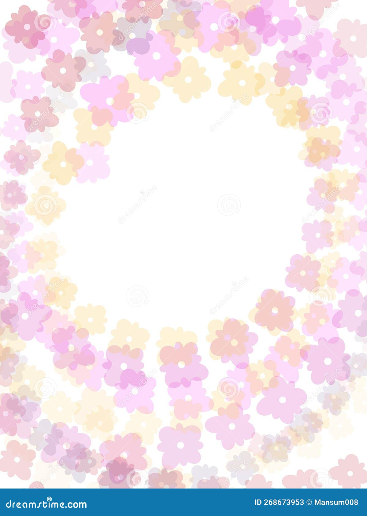 Beautiful Color of Flower Shape Stock Illustration - Illustration of ...