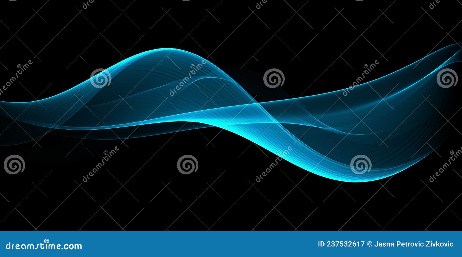 Color Light Blue Abstract Waves Design Stock Illustration ...