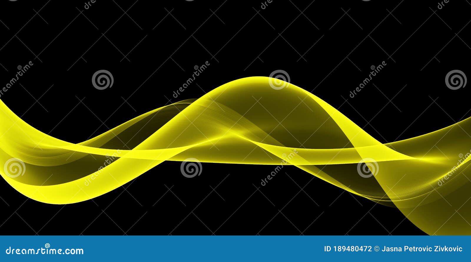 Color Light Yellow Abstract Waves Design Stock Illustration ...