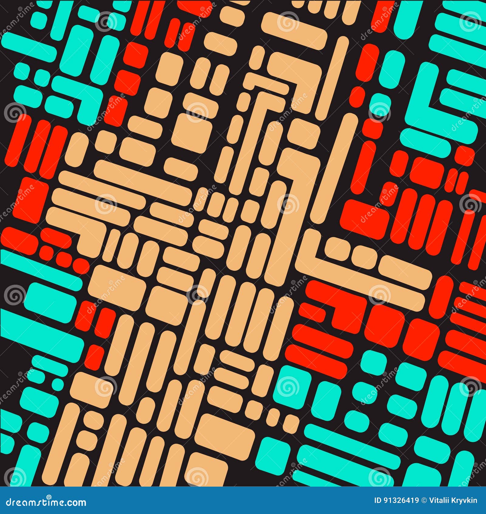 Beautiful color pattern stock vector. Illustration of element - 91326419