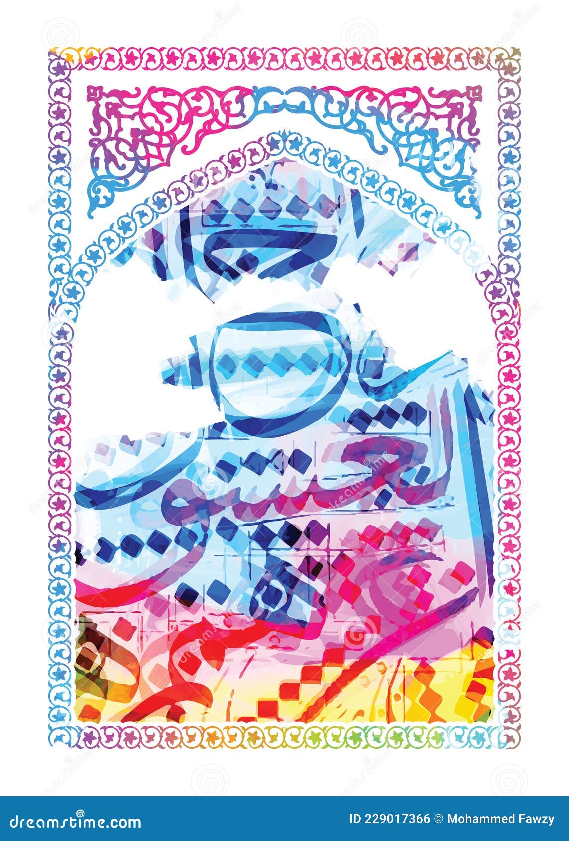 Arabic Background Theme, Arabic Art Calligraphy.- Vector Stock Vector ...