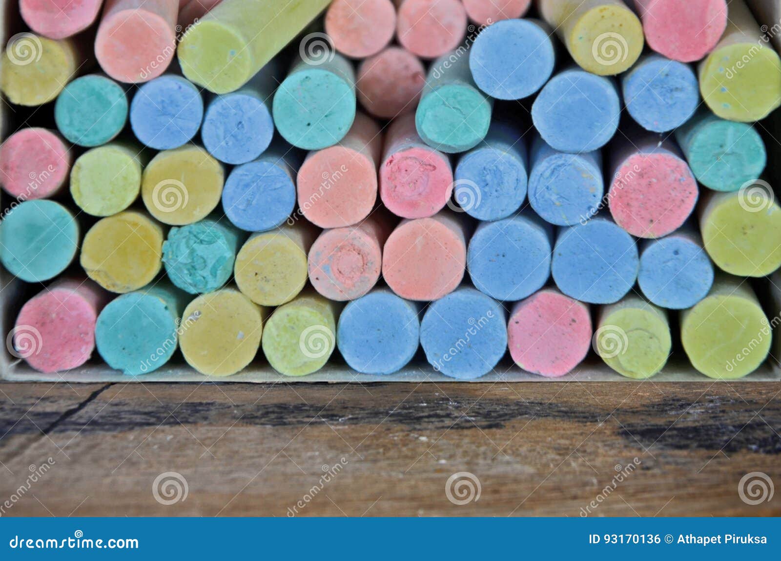 Beautiful Color Pieces of Chalk Stock Photo - Image of pastel, paper ...