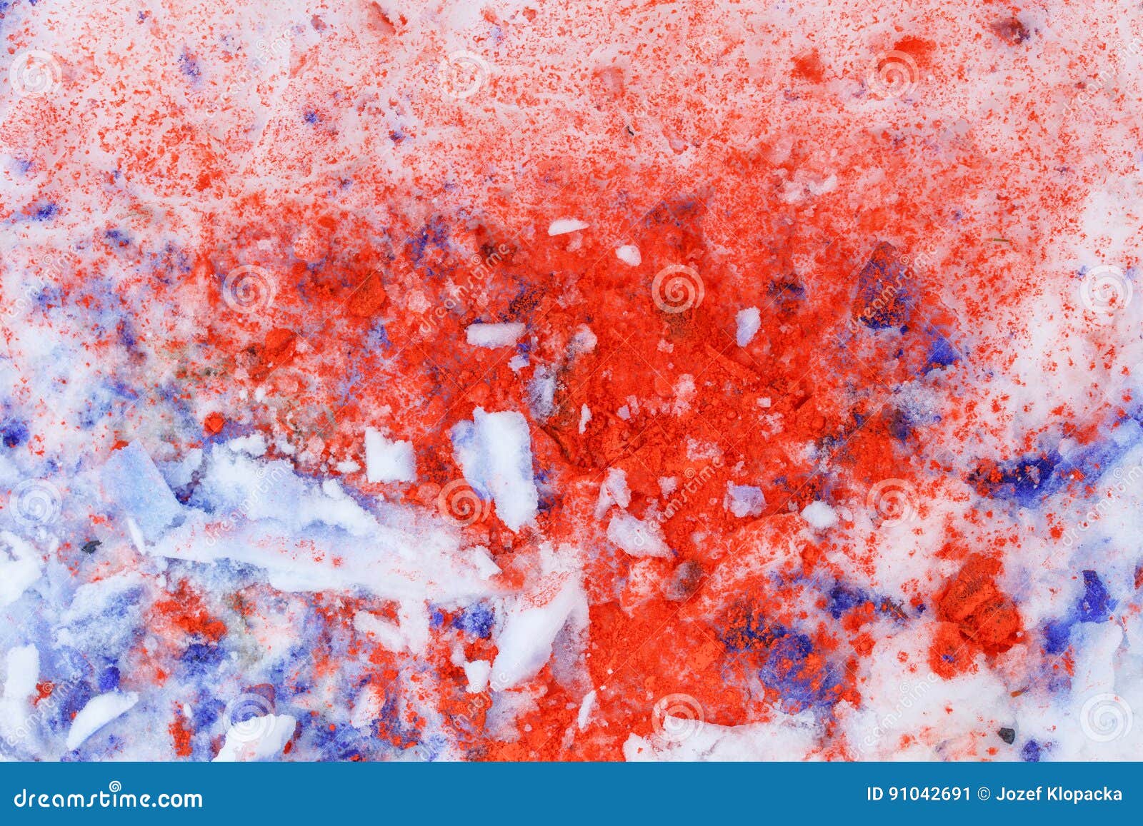 Beautiful Color Snow. Detail Structure in Snow. Stock Image - Image of ...