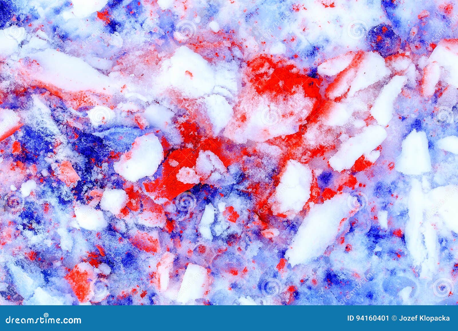 Beautiful Color Snow. Detail Structure in Snow. Stock Image - Image of ...