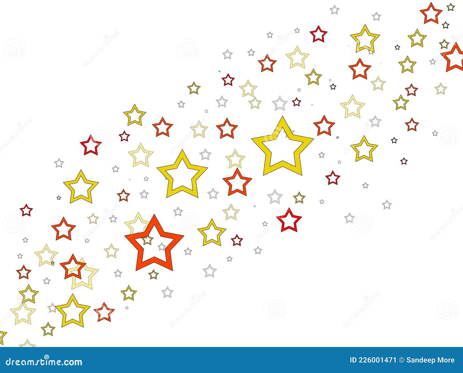 Beautiful Color Star Background in New Modern Style Stock Illustration ...