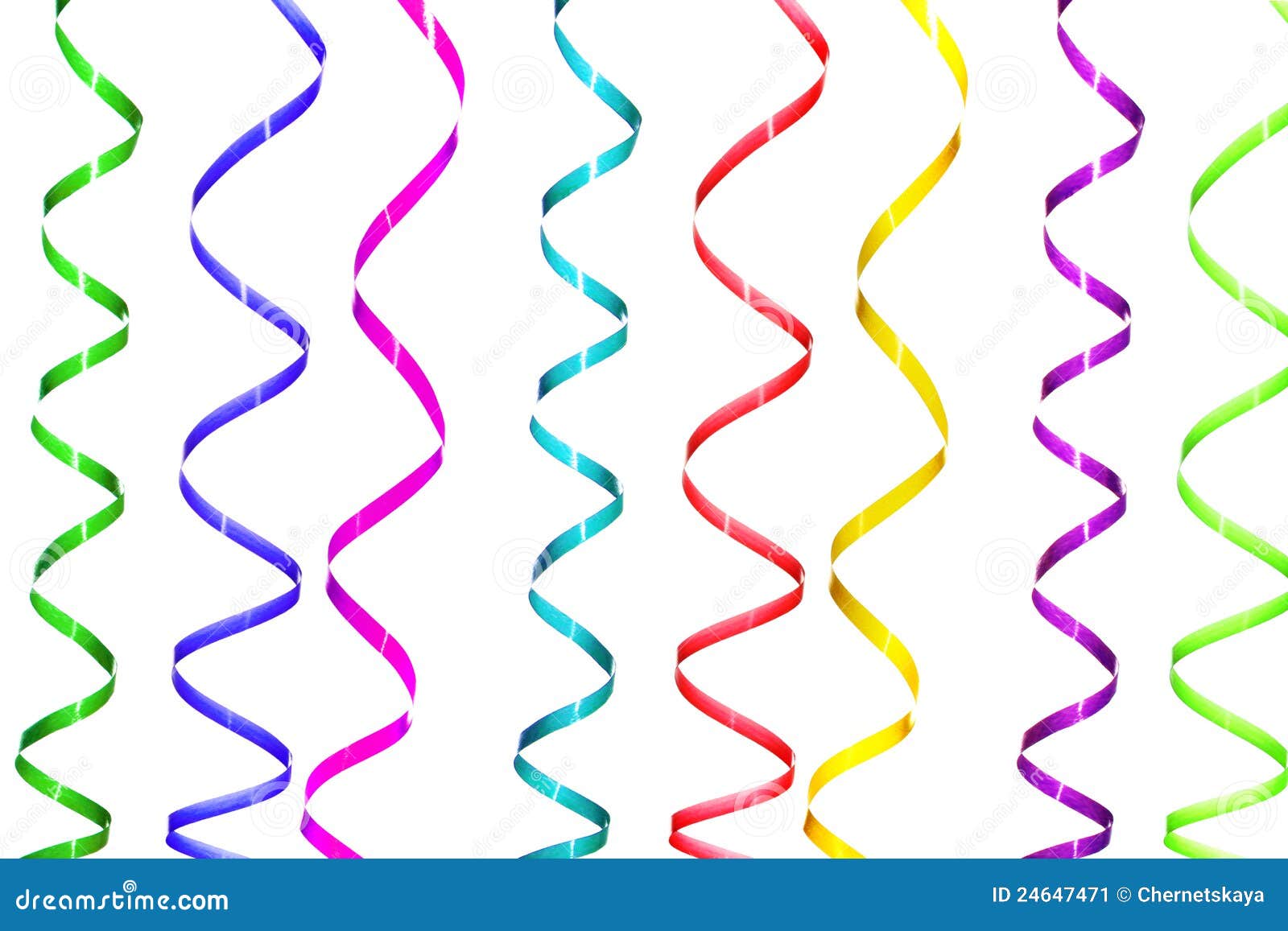 Beautiful Color Streamers Stock Image - Image: 24647471