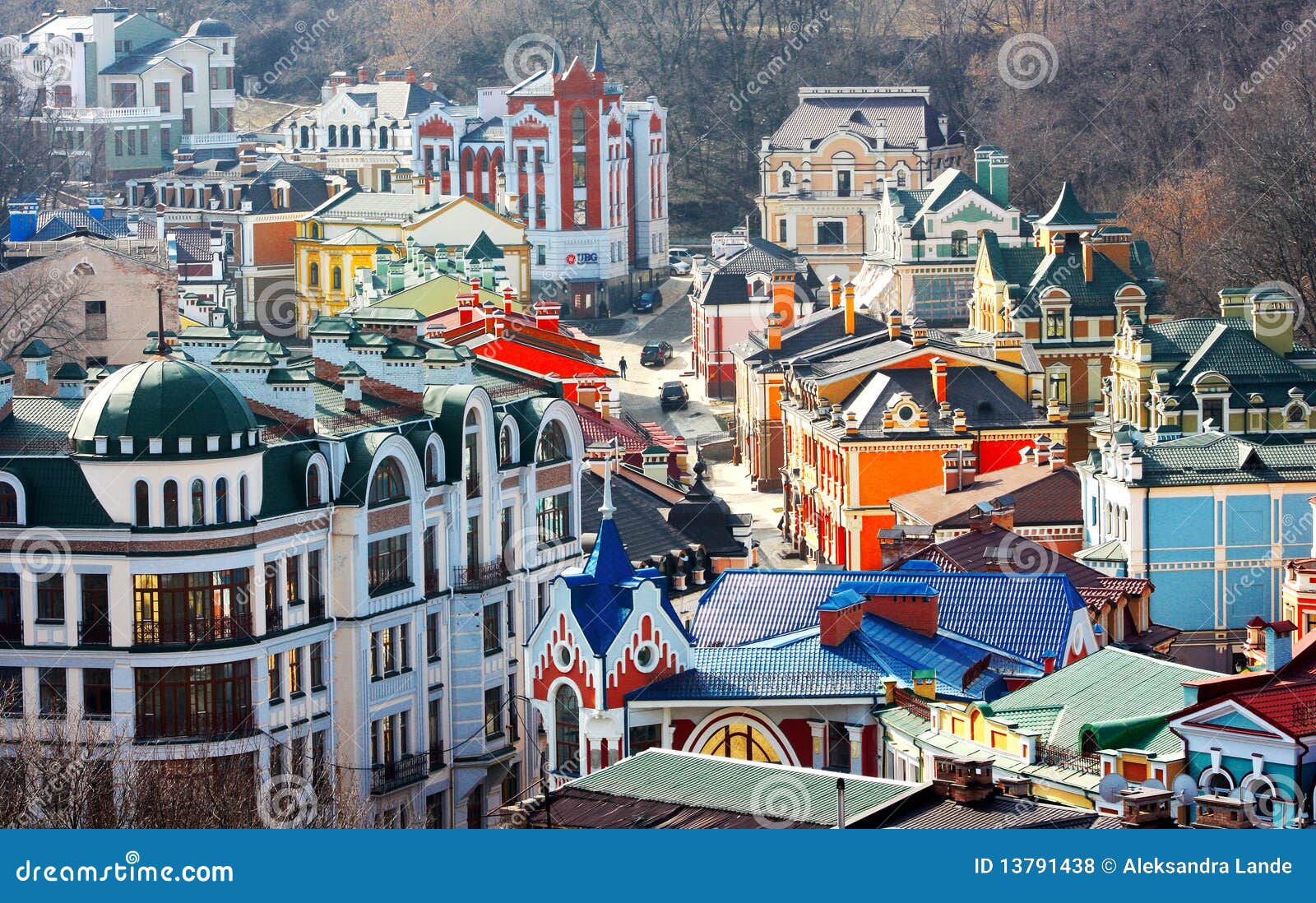 Beautiful Colored Little Buildings of Podol Editorial Stock Photo ...