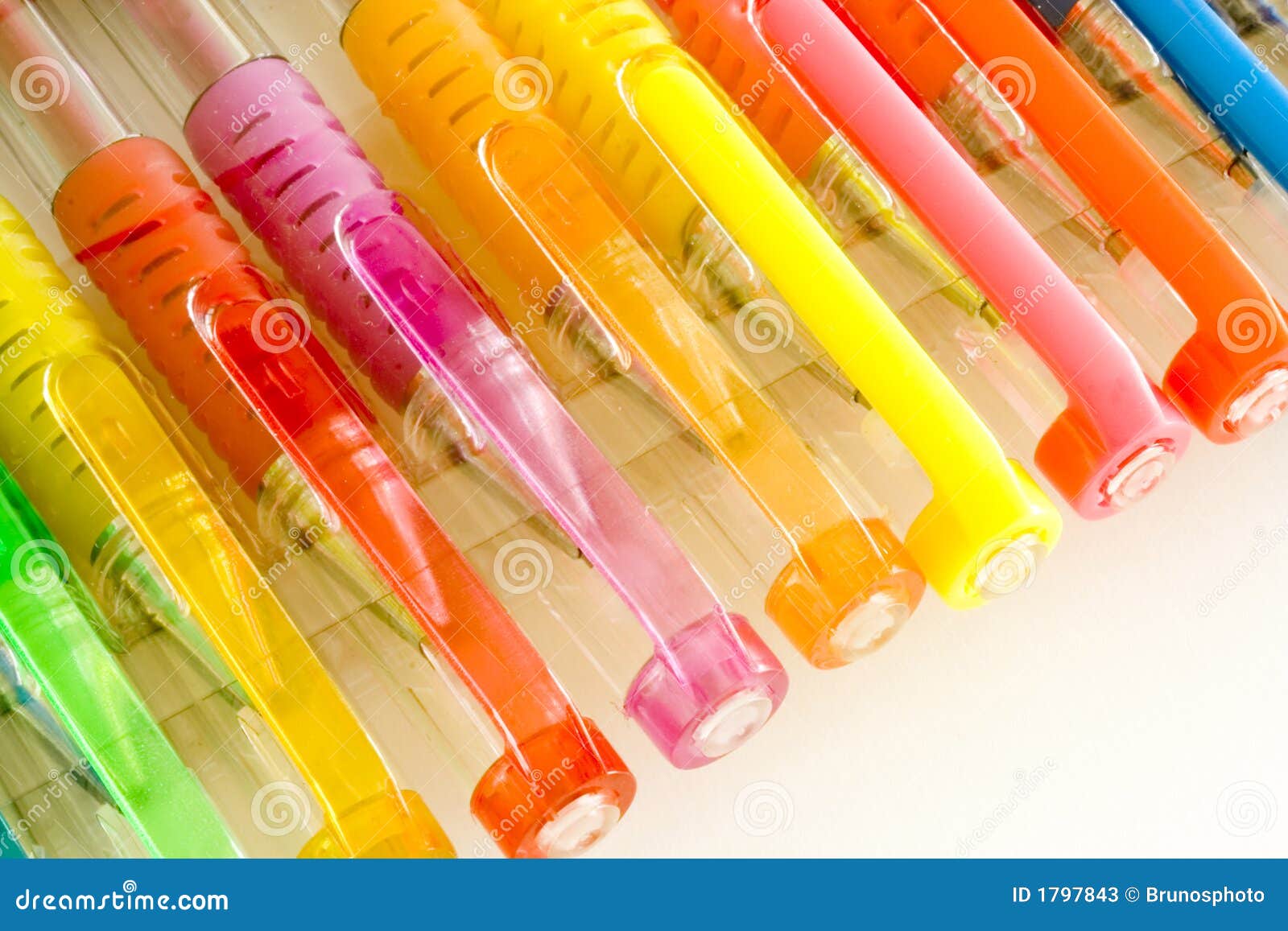 Beautiful colored pens stock image. Image of marker, green - 1797843