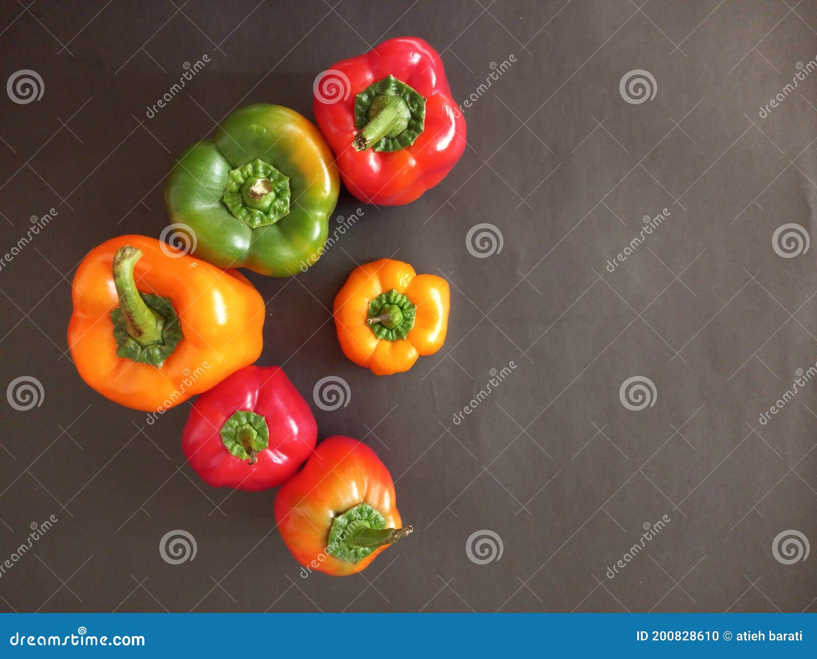 Beautiful colored peppers stock photo. Image of peppers - 200828610