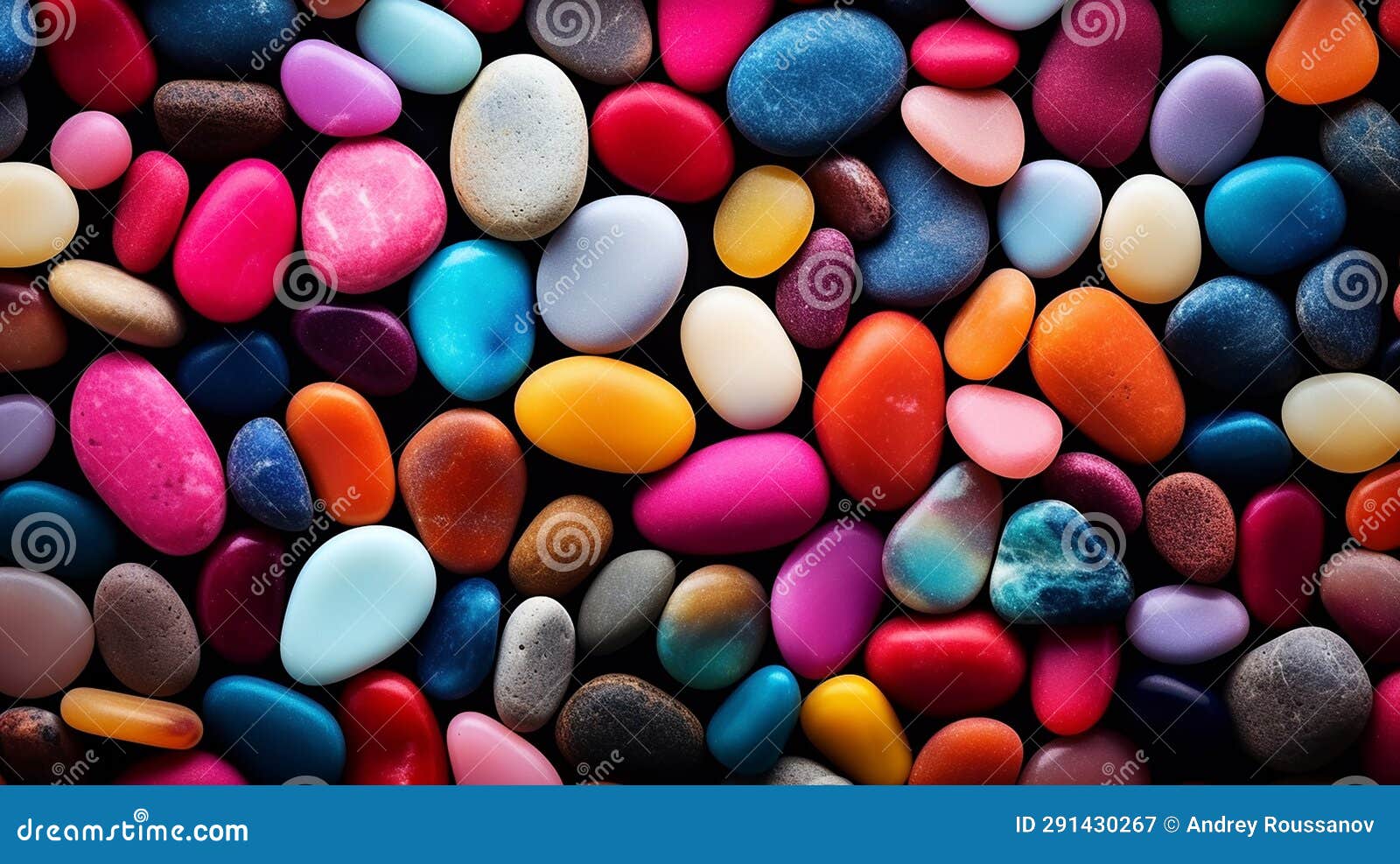 Beautiful Colored Stones. 3d Render. Stock Illustration - Illustration ...