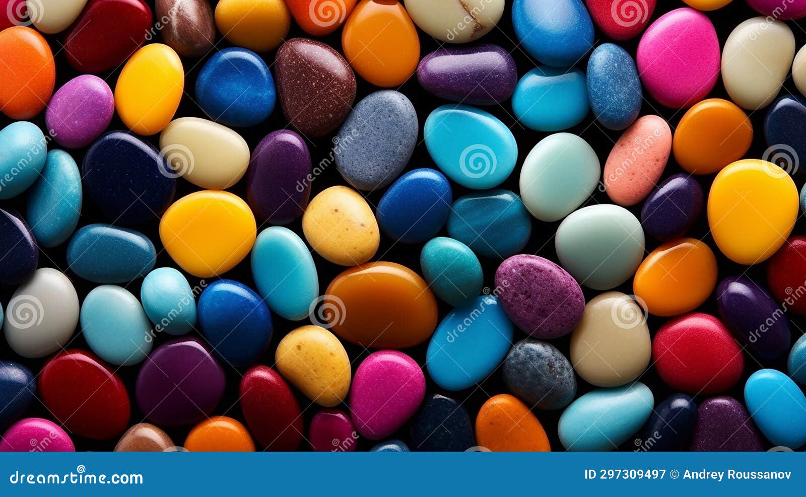 Beautiful Colored Stones. 3d Render. Stock Illustration - Illustration ...