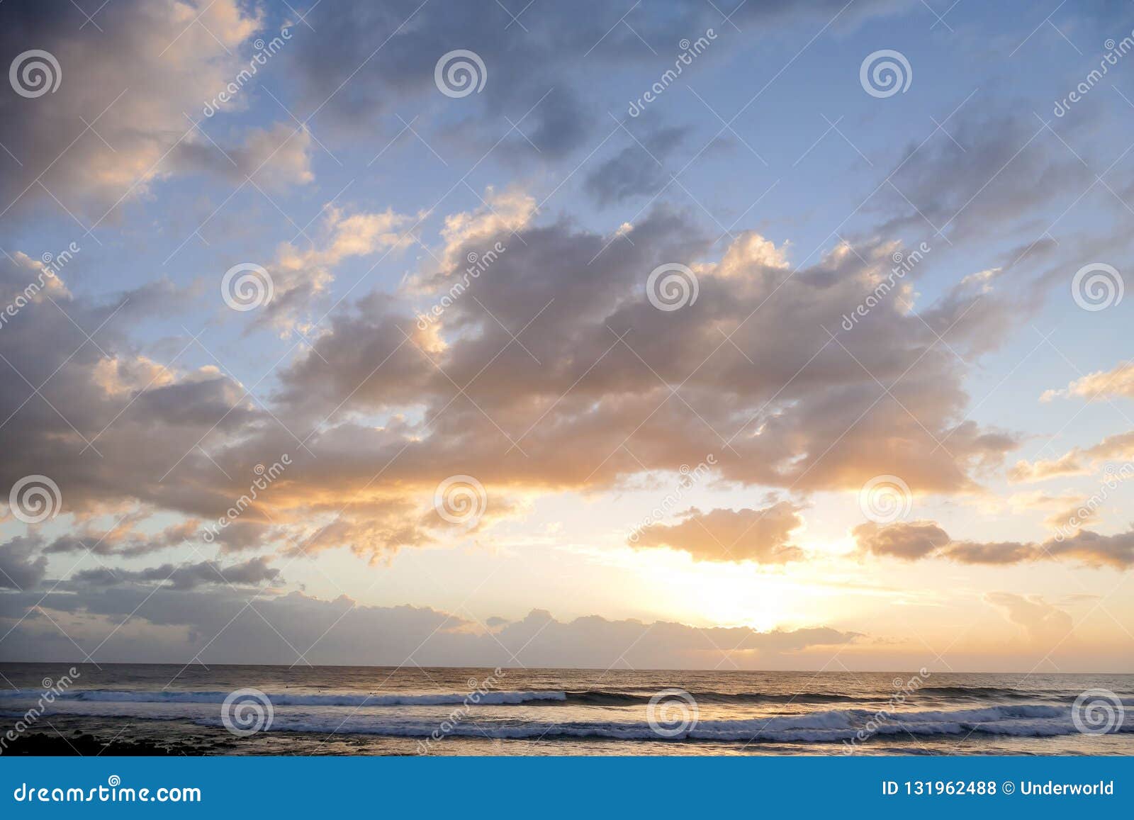 Beautiful Colored Sunset stock photo. Image of dusk - 131962488