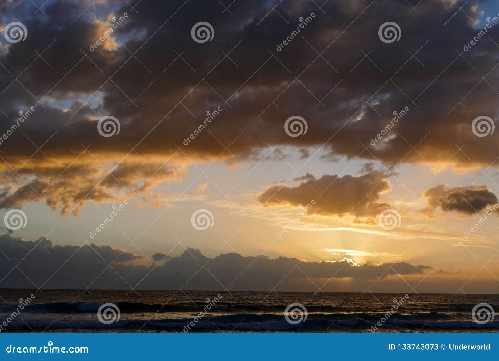 Beautiful Colored Sunset stock image. Image of sunrise - 133743073