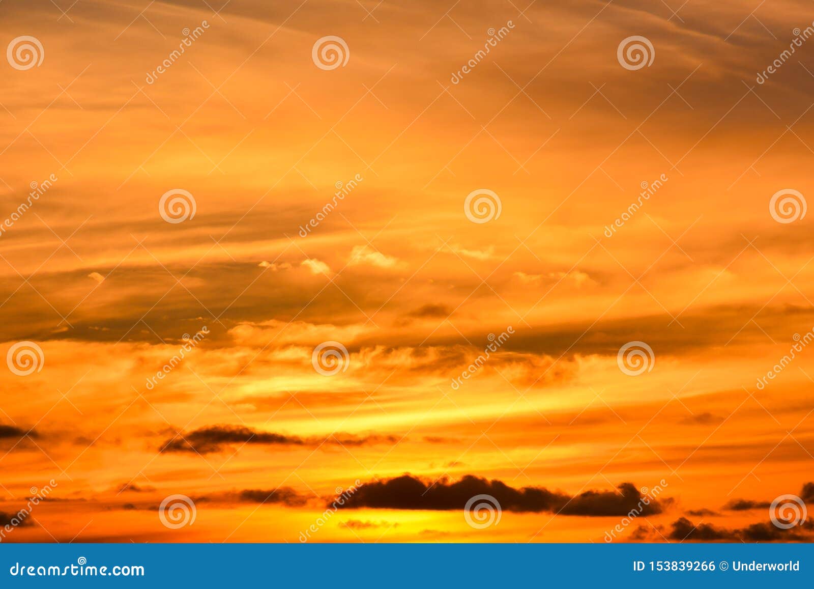 Beautiful Colored Sunset stock photo. Image of blue - 153839266