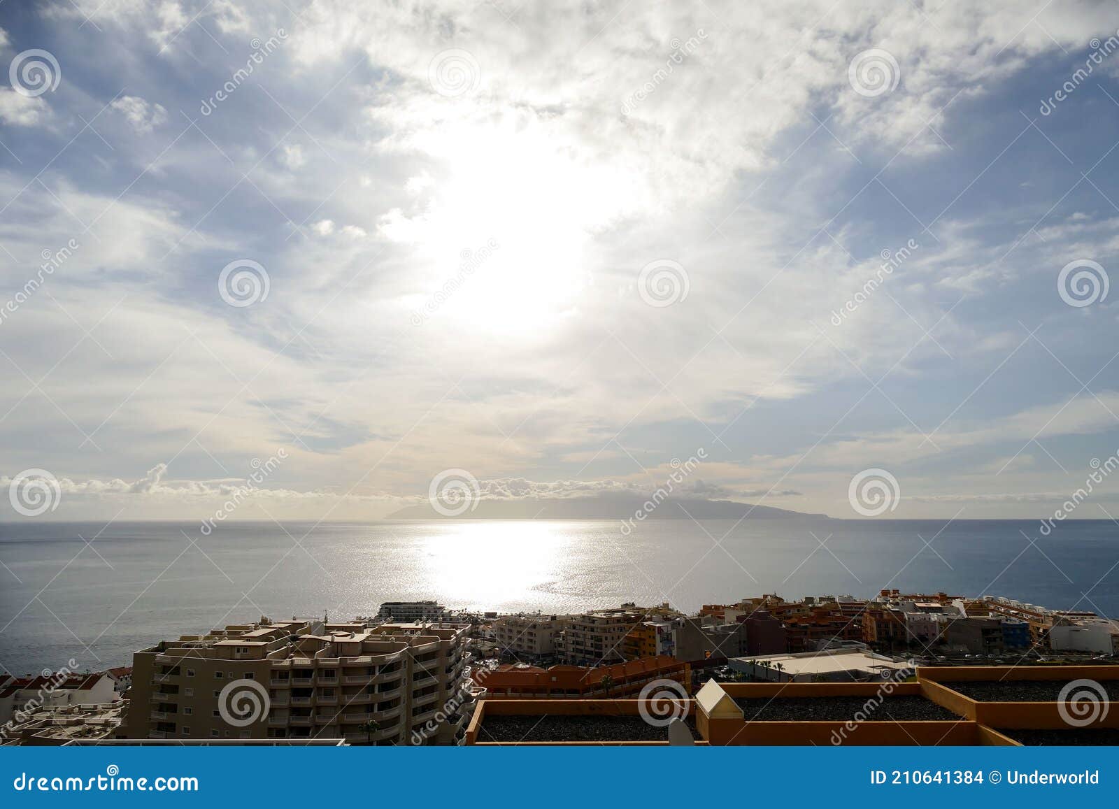 Beautiful Colored Sunset stock photo. Image of light - 210641384