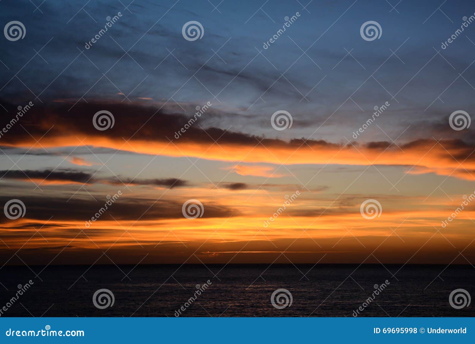 Beautiful Colored Sunset stock photo. Image of summer - 69695998