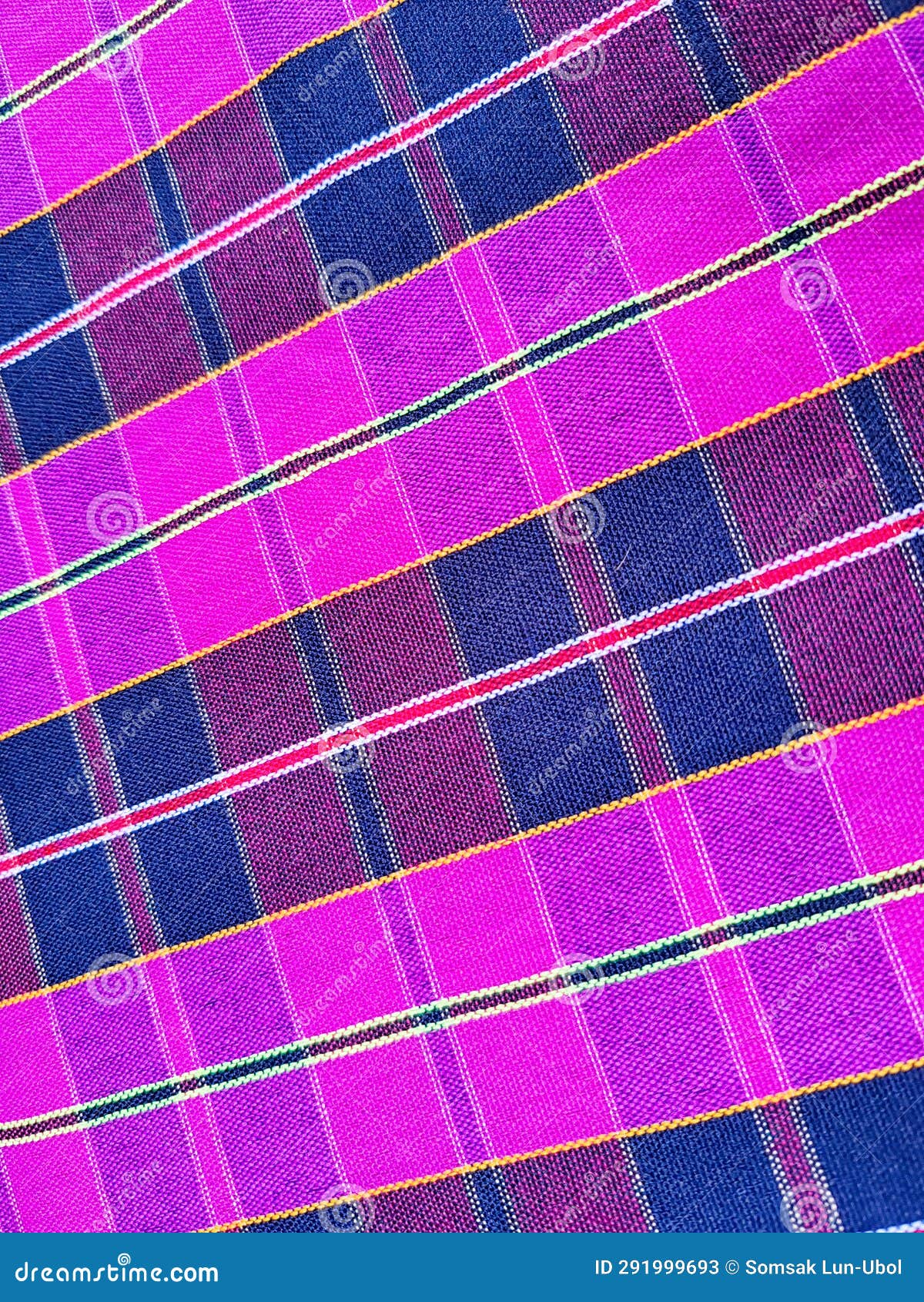 Beautiful Colored Thai Cloth Made from Cloth. Stock Image - Image of ...