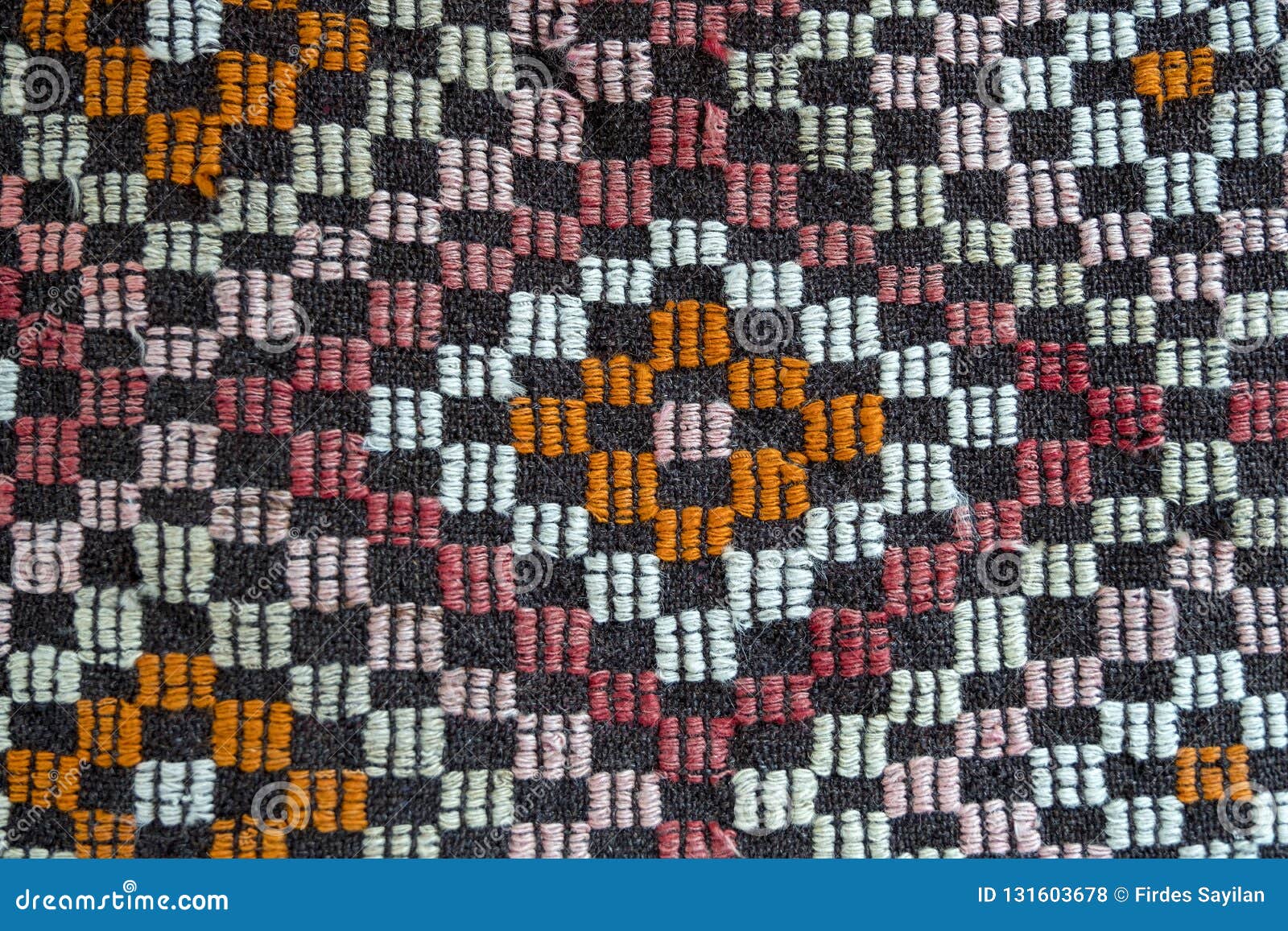 Traditional Handmade Turkish Carpet Stock Photo - Image of wool ...