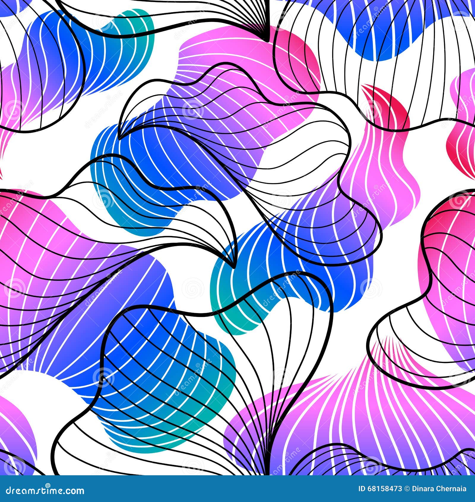 Beautiful Colorful Abstract Seamless Pattern. Background, Texture ...