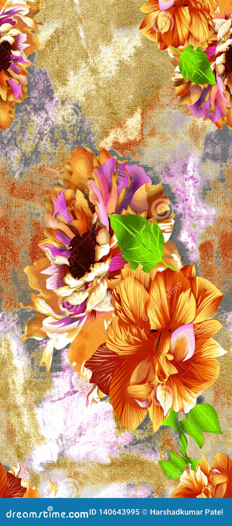 Abstract Colorful Block Print Pattern Stock Illustration - Illustration ...