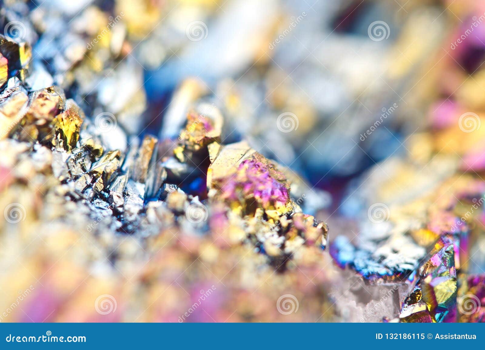 Beautiful Colorful Background of Thin Layer of Titanium on the S Stock ...