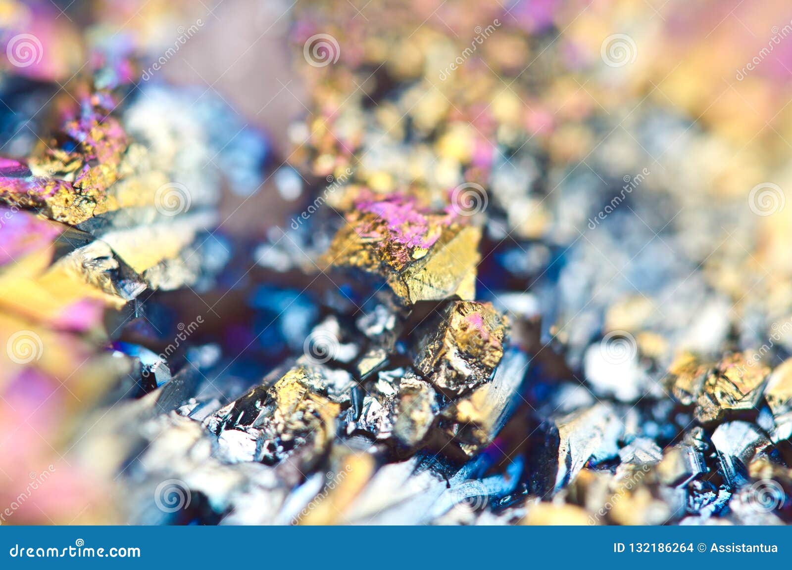 Beautiful Colorful Background of Thin Layer of Titanium on the S Stock ...