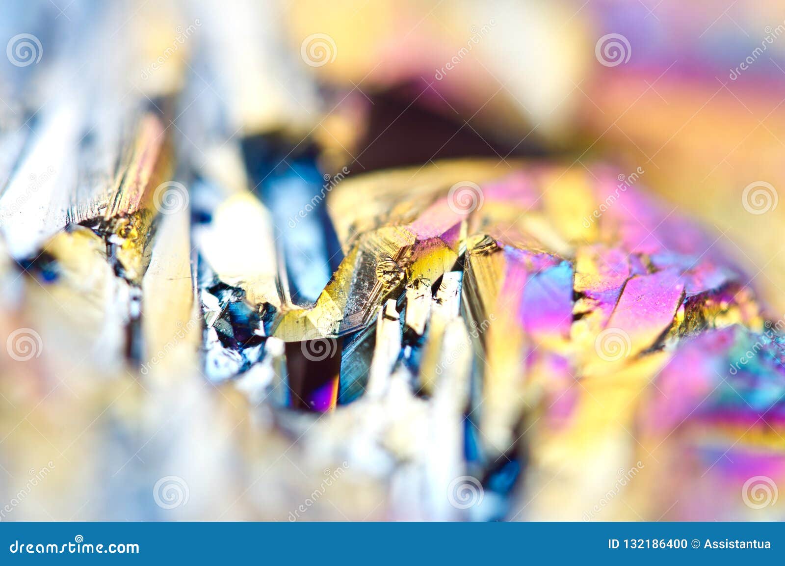 Beautiful Colorful Background of Thin Layer of Titanium on the S Stock ...