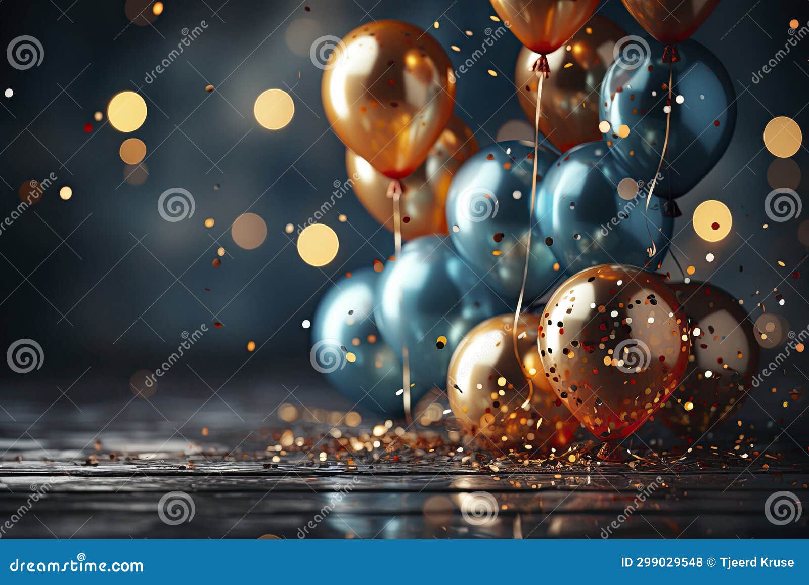 Beautiful Colorful Balloons Floating on the Ceiling Stock Photo - Image ...