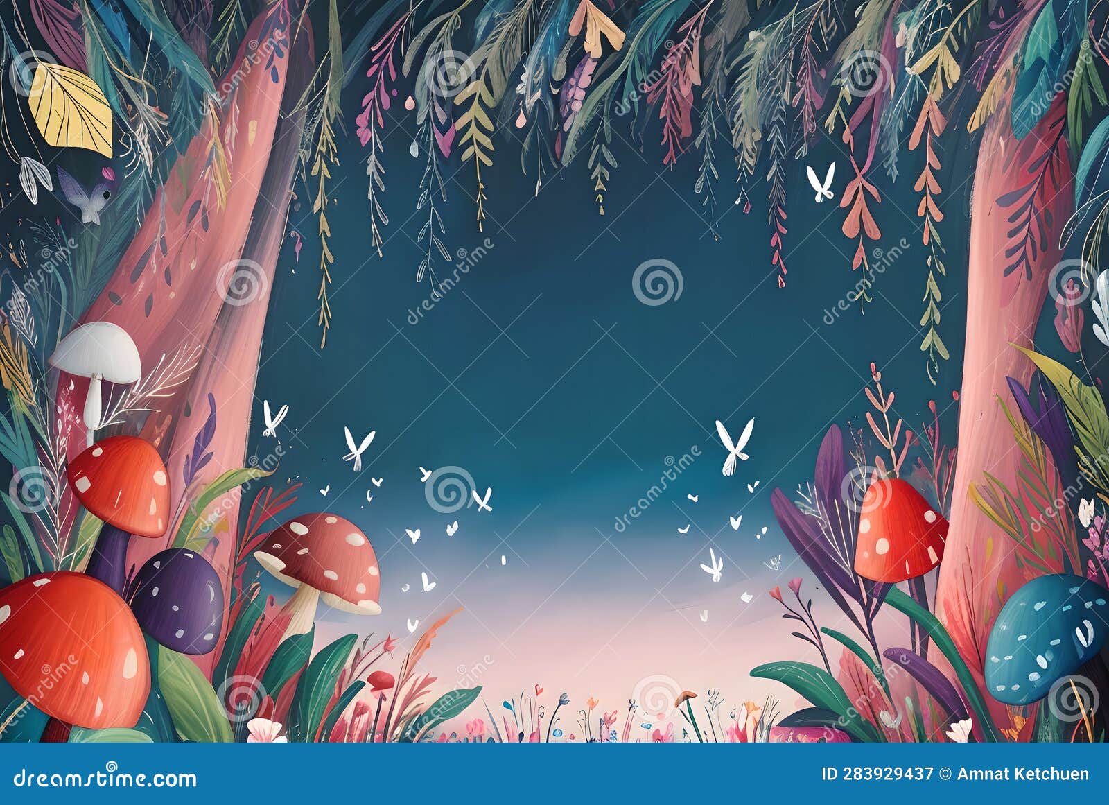 Beautiful and Colorful Flora Background with Copy Space Stock ...