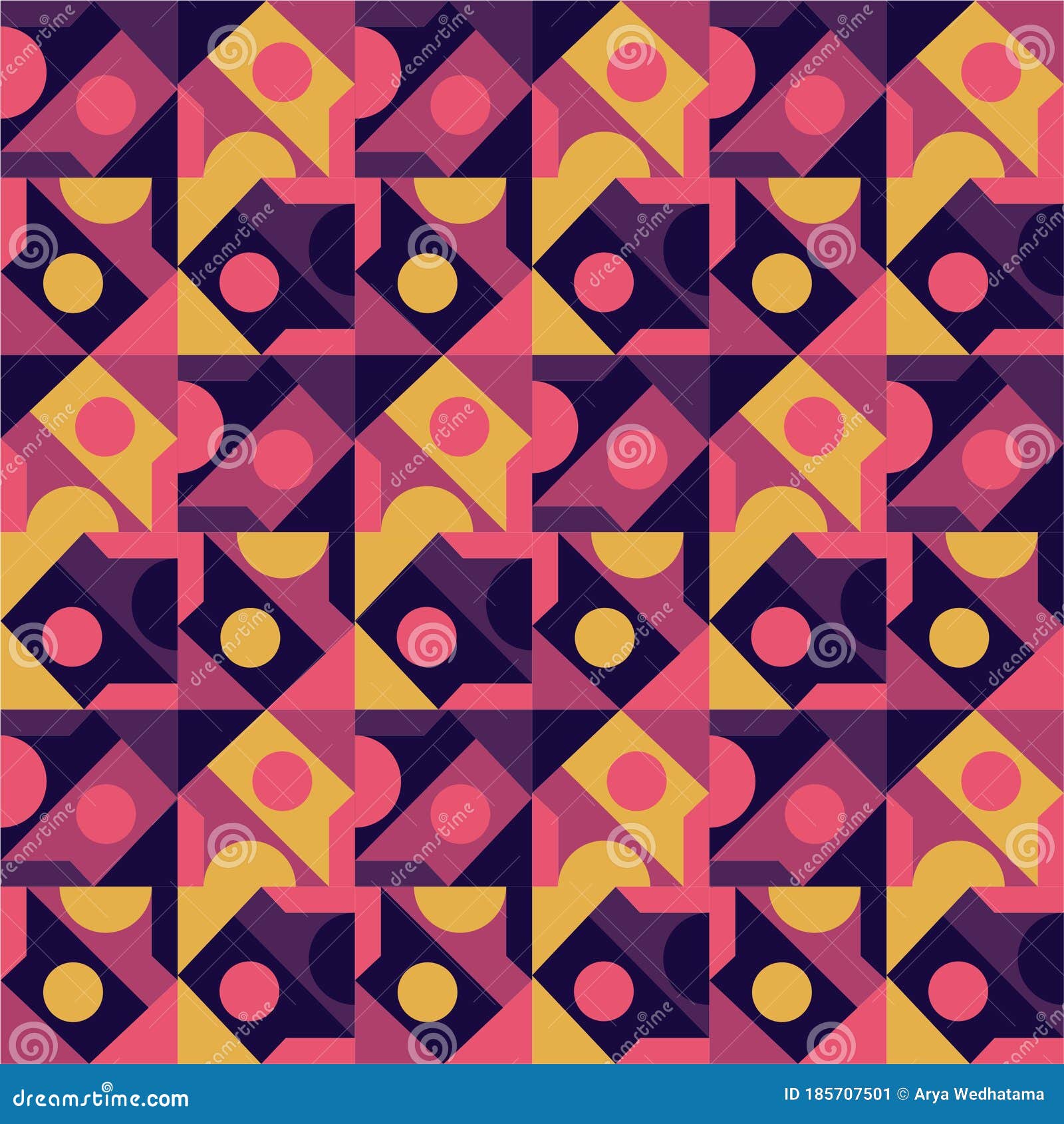 Beautiful of Colorful Circle and Arrow Shape, Repeated, Abstract ...