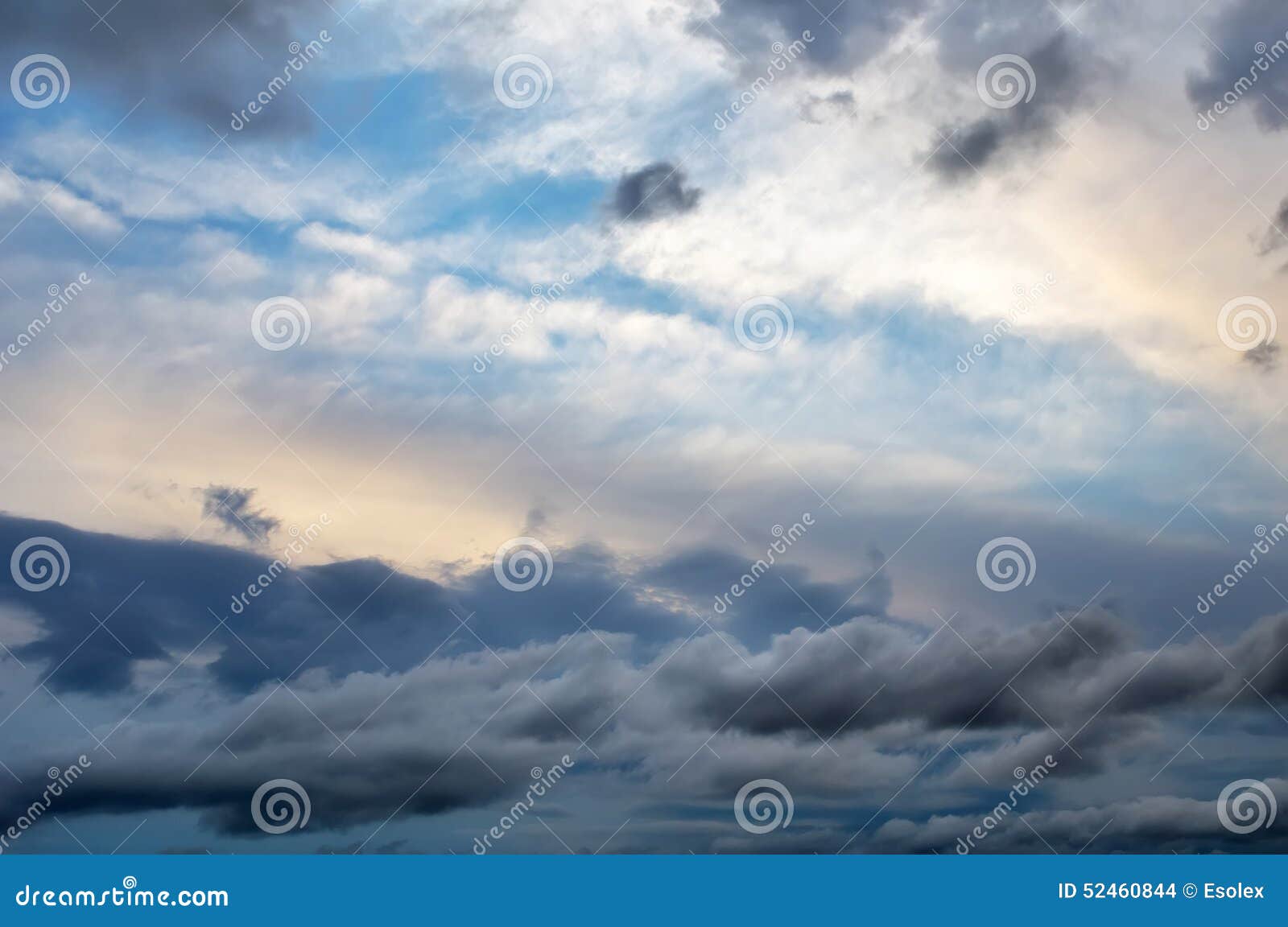 Beautiful Colorful Cloudy Sky. Stock Photo - Image of fast, colorful ...