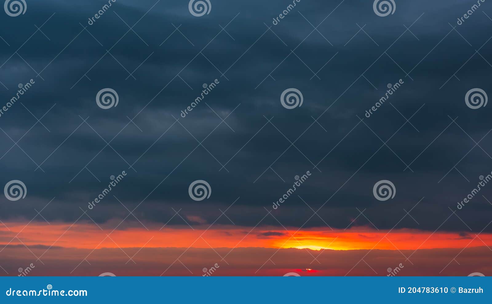 Beautiful Colorful Dawn Sky Background Stock Photo - Image of warm ...