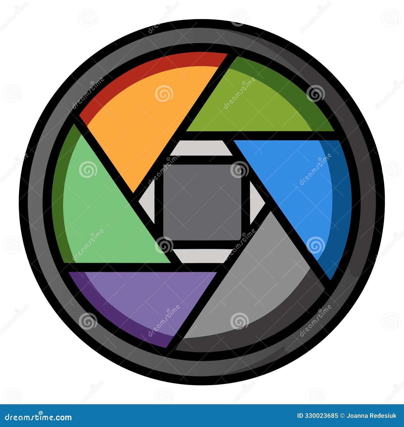 Colorful Dslr Camera Shutter Logo Stock Illustration - Illustration of ...