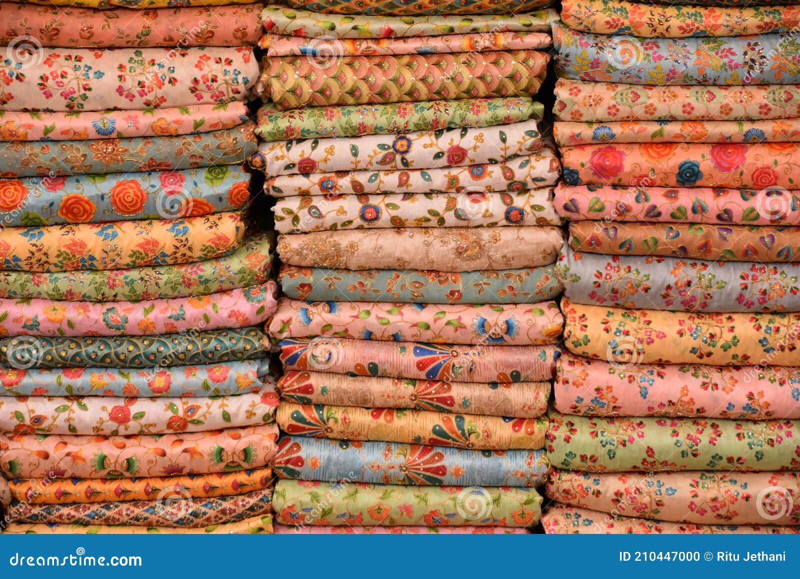 Beautiful and Colorful Embroidered Cloth Stock Photo - Image of global ...