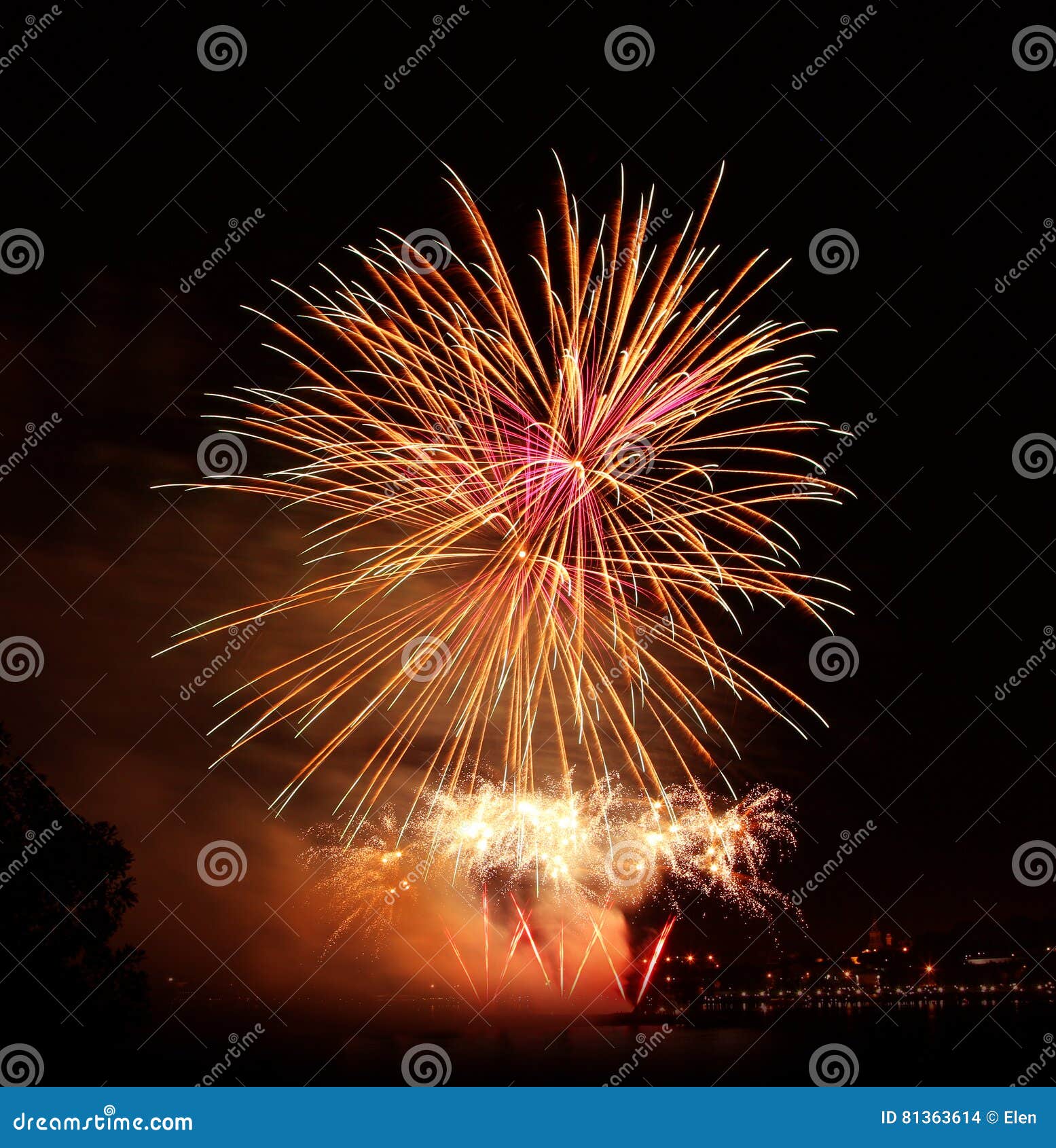 Beautiful Colorful Firework Stock Photo - Image of independence ...