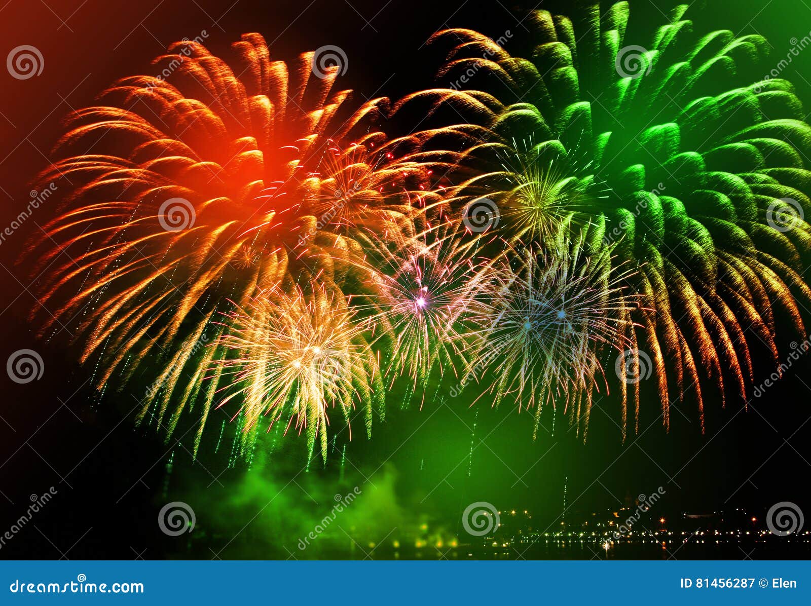 Beautiful fireworks stock image. Image of fireworks, fire - 81456287
