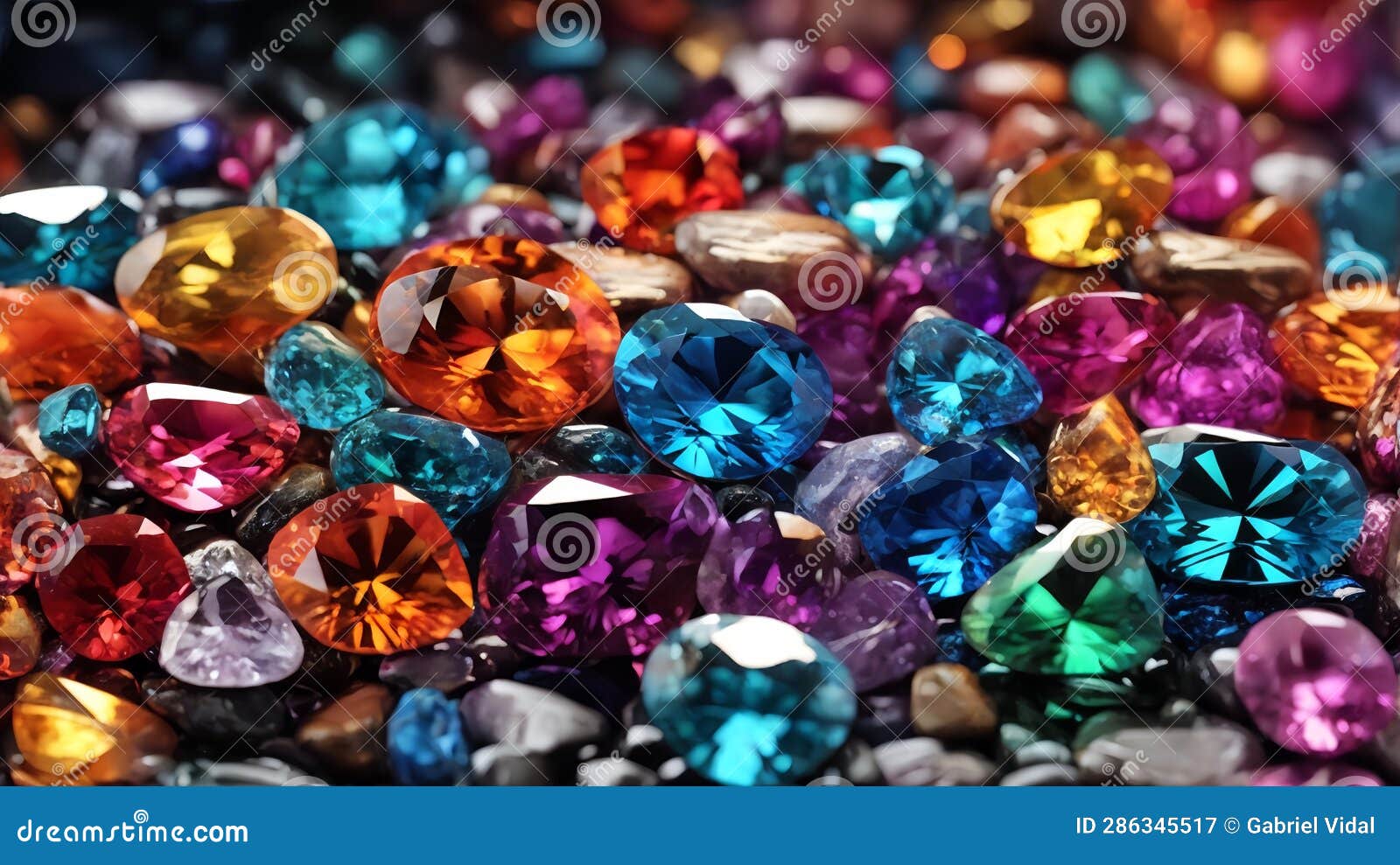 Background with Precious Stones. Colored Gemstones. Precious Stones ...