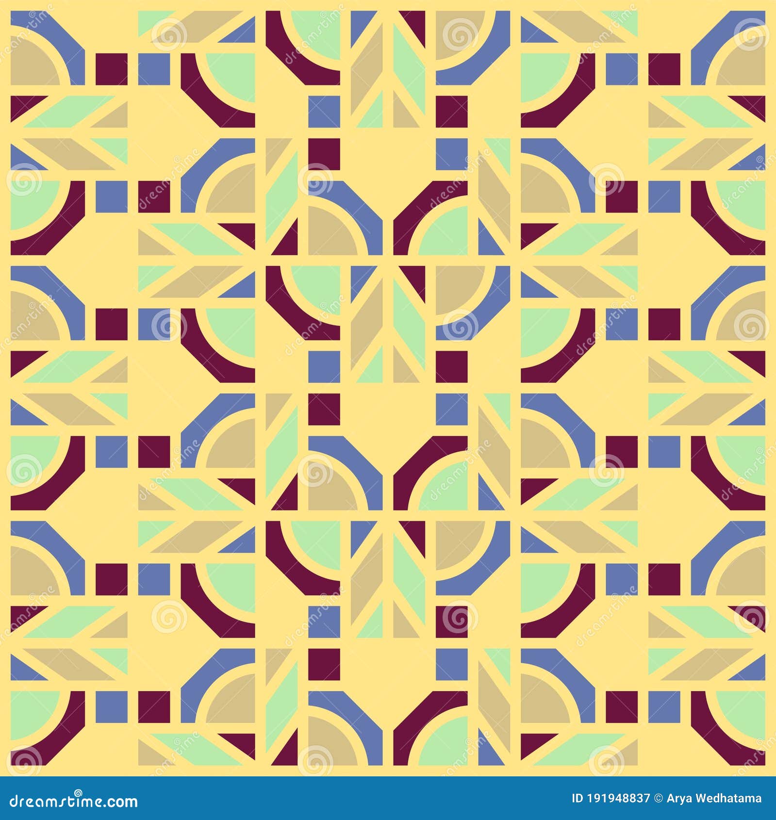 Beautiful of Colorful Geometric Shape, Repeated, Abstract, Illustrator ...