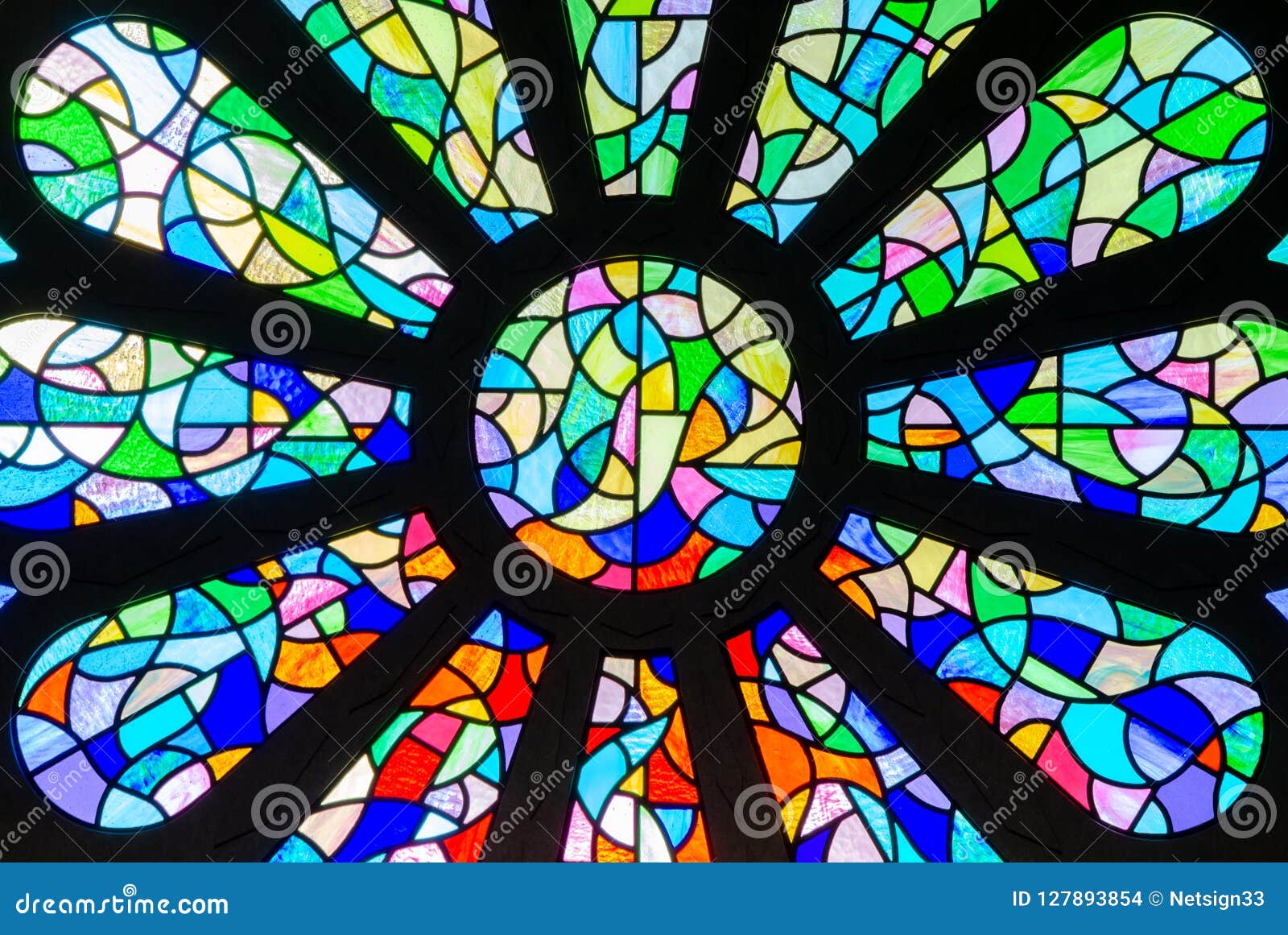 Beautiful Colorful Glass Window Stock Photo - Image of pattern ...