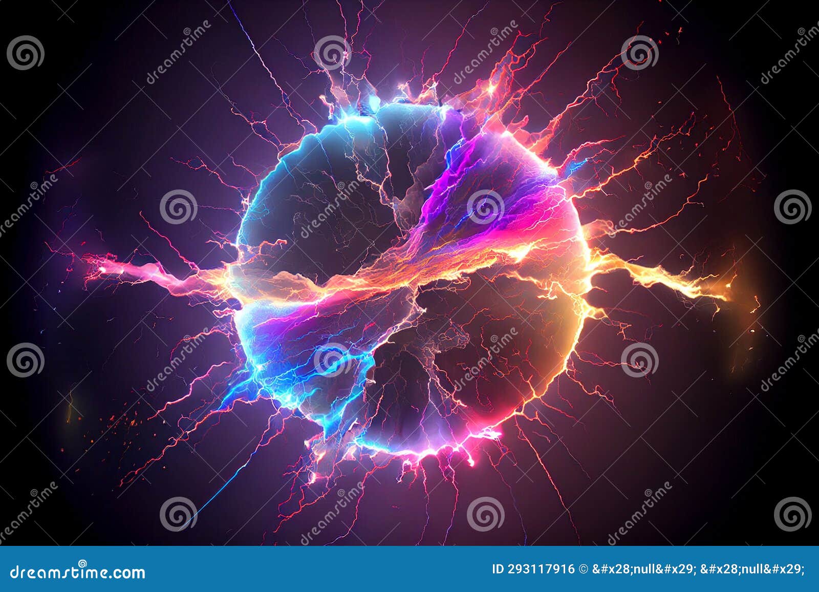 Lightning Explosion Special Effect Animation Frames Cartoon Vector ...