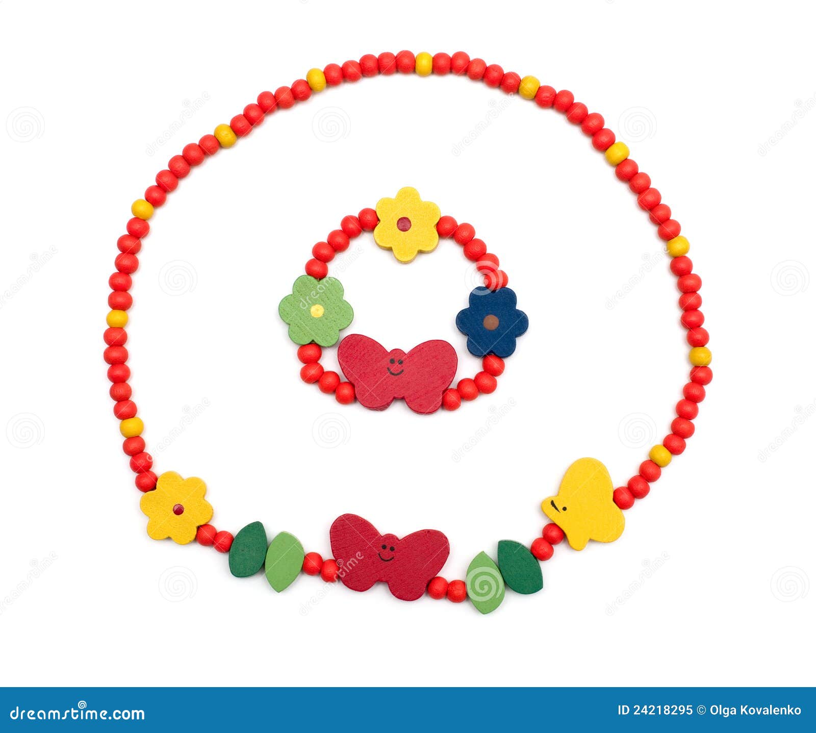 Beautiful Colorful Necklace Stock Image - Image of round, beauty: 24218295