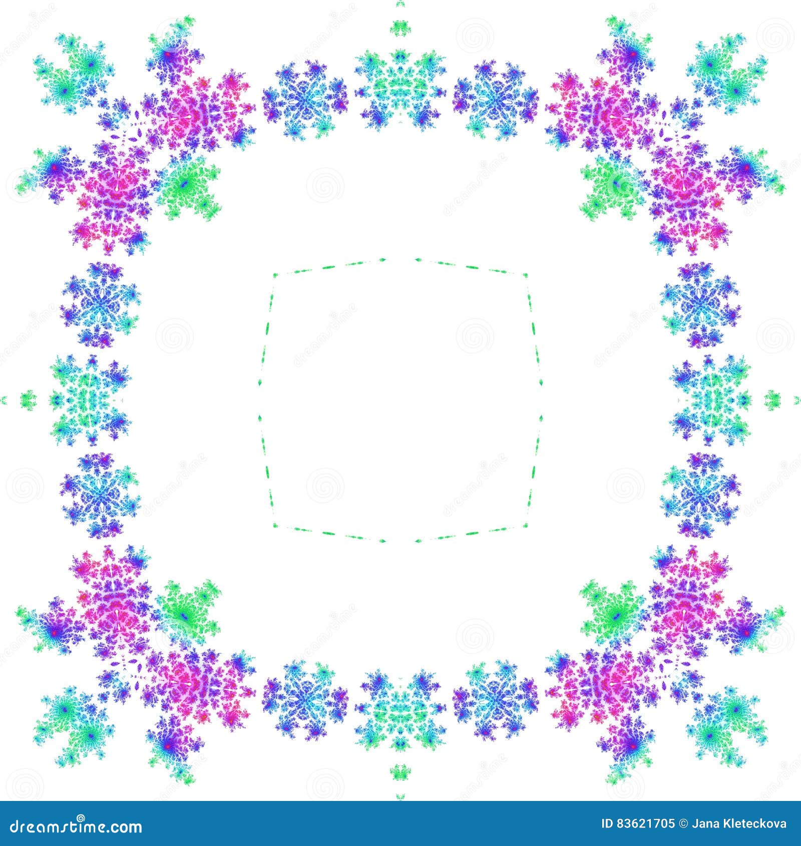 Beautiful Colorful Pink Purple Blue Framed Decorative Frame Image Stock ...