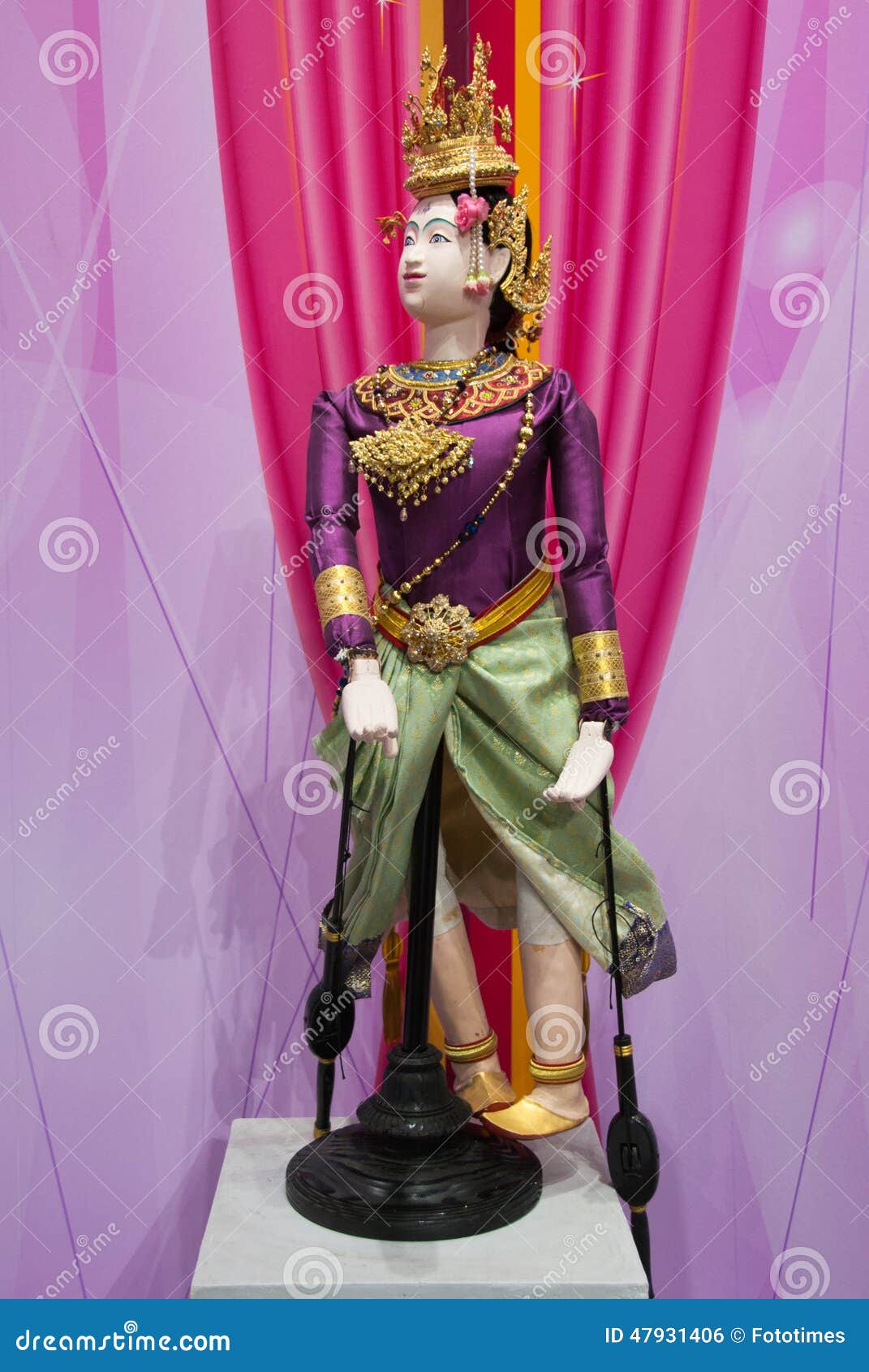 Beautiful Colorful Puppet Dancing Stock Photo - Image of collection ...