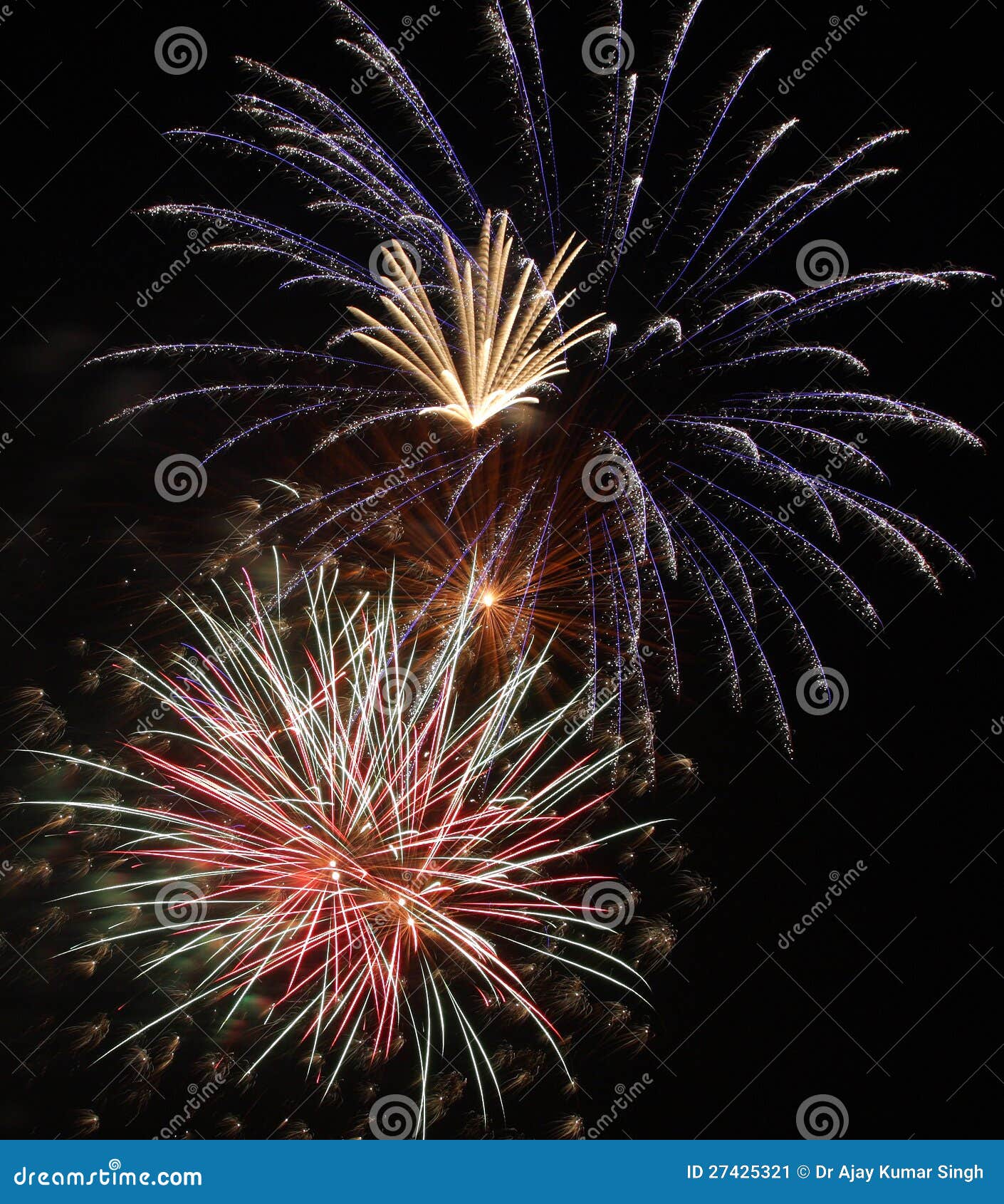 Beautiful Colorful Sparks in the Sky Stock Image - Image of light ...
