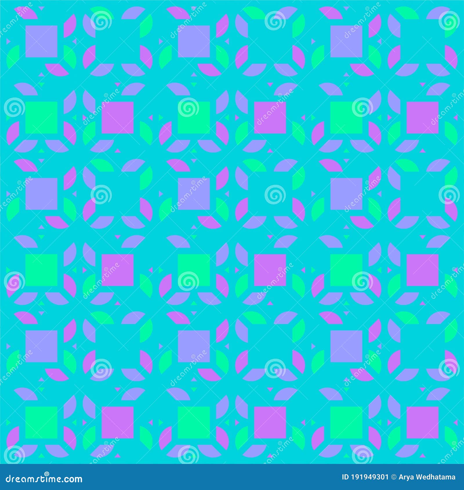 Beautiful of Colorful Square and Circle, Repeated, Abstract ...