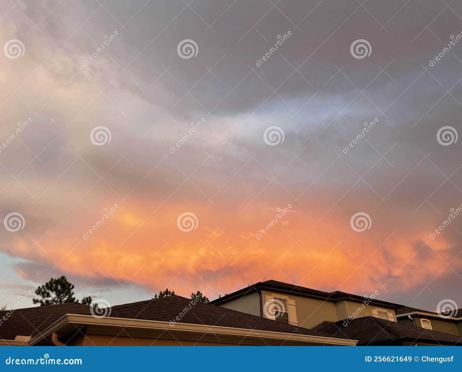 Beautiful Colorful Sun Set Cloud Stock Image - Image of storm, nature ...