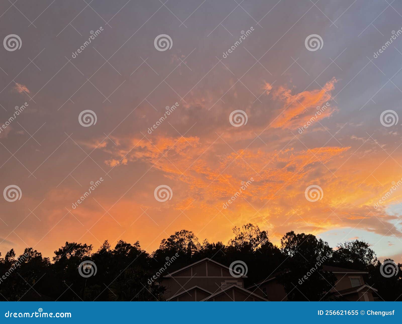 Beautiful Colorful Sun Set Cloud Stock Image - Image of front, bright ...