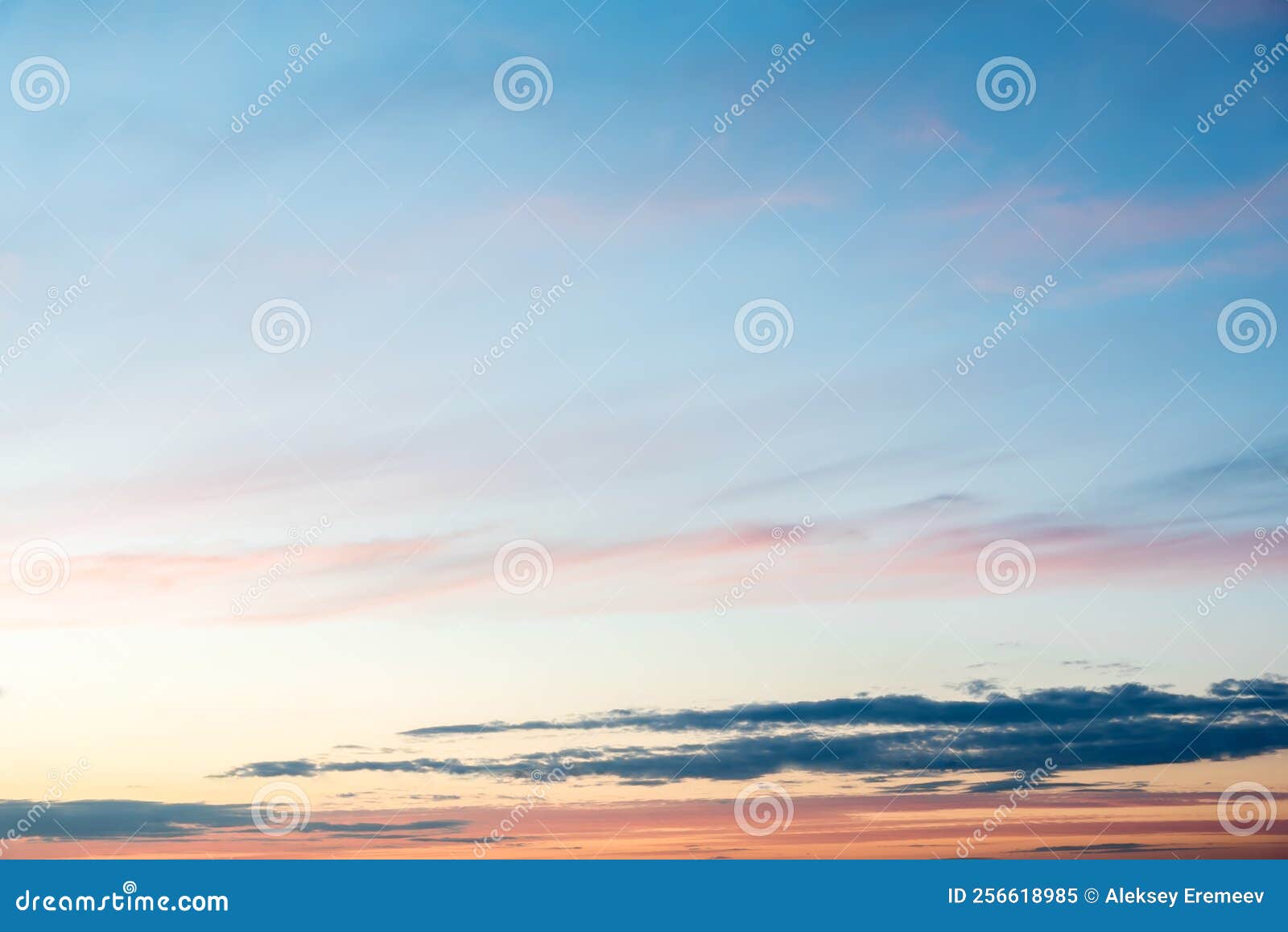 Beautiful Colorful Sunset Sky with Clouds Stock Image - Image of nature ...