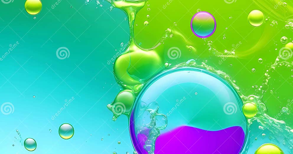 Beautiful Colorful Texture Concept with Bubbles Stock Illustration ...